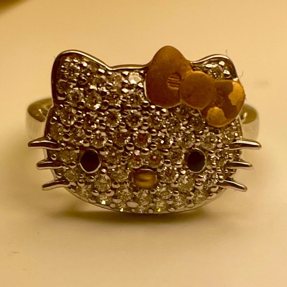 Jewelry | Authentic Kimora Lee Simmons Diamond Hello Kitty Ring | Poshmark